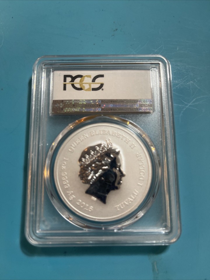 2018 Tuvalu Iron Man 1 oz Silver Dollar Coin PCGS MS 69| Marvel ...