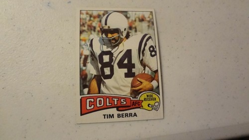 1975 TOPPS # 301 TIM BERRA FOOTBALL CARD | eBay
