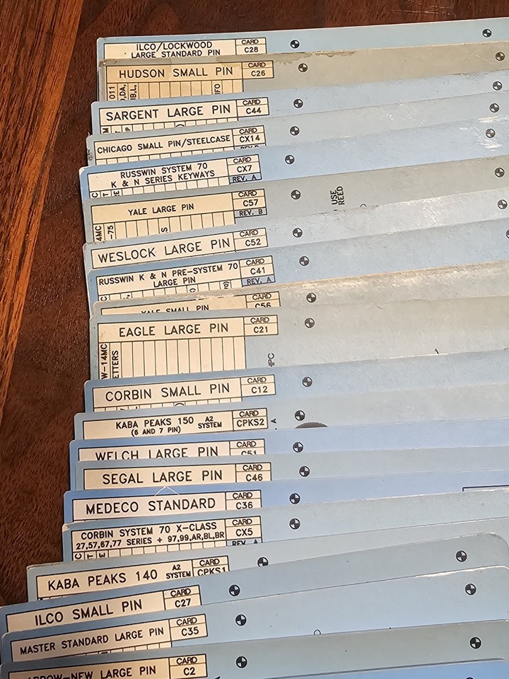 47 HPC KEY CODE CARDS KWIKSET YALE HUDSON SARGENT ILCO MASTER Medeco ...