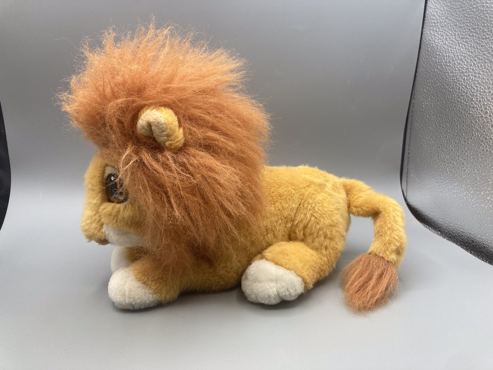 2 Lion King Plush SIMBA PUPPET ‘93 ROAR WORKS, ‘94 GROW-UP SIMBA MANE ...