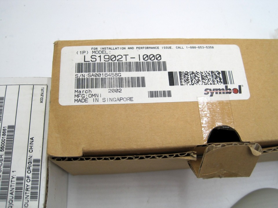 Symbol LS1902T 1D Handheld Wired Barcode Scanner LS1902T-1000 Serial ...