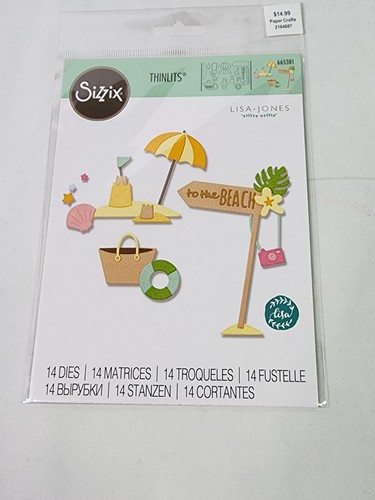 Sizzix Thinlits (BEACH DAY) by Lisa Jones 14 Dies #665381 NEW!! | eBay