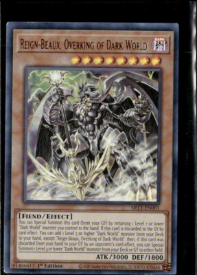 Yu-Gi-Oh! Reign-Beaux, Overking of DW 1st Ed. Dark World Structure Deck ...