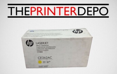 HP Color LaserJet CP4025, CP4525 Yellow Print Cartridge CE262AC 100% ...