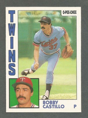 1984 OPC O-Pee-Chee Baseball Bobby Castillo #329 Minnesota Twins NM/MT ...
