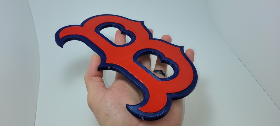 Boston Red Sox 3D Baseball Logo (2 Versions) - Emblem, Ornament or ...