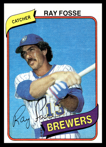 1980 Topps Ray Fosse #327 Milwaukee Brewers MLB Baseball Base Set | eBay