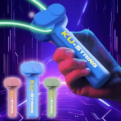 Glow in The Dark Loop String Rope Launcher Loop Fidget Toy Cool Shooter ...