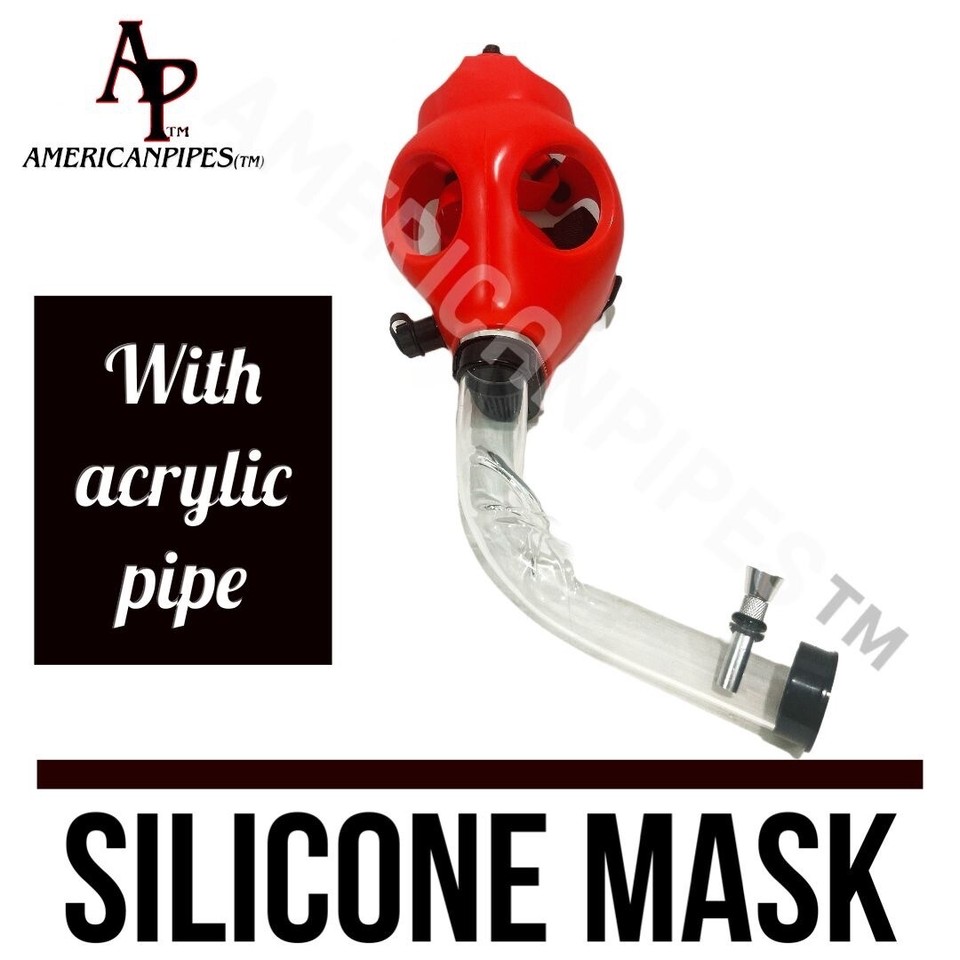 INHALE®️ HIGH QUAITY SILICONE GAS MASK SMOKING PIPE A STEAM ROLLER ...
