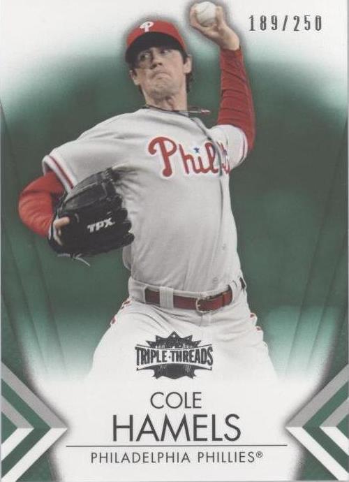 2012 Topps Triple Threads - Cole Hamels #75 Emerald /250 for sale ...