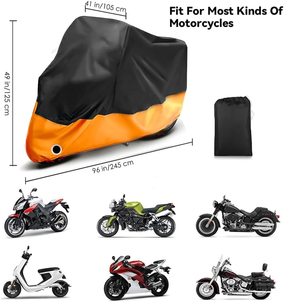 Motorcycle Cover Waterproof Outdoor Sun Protection Durable Accessories ...