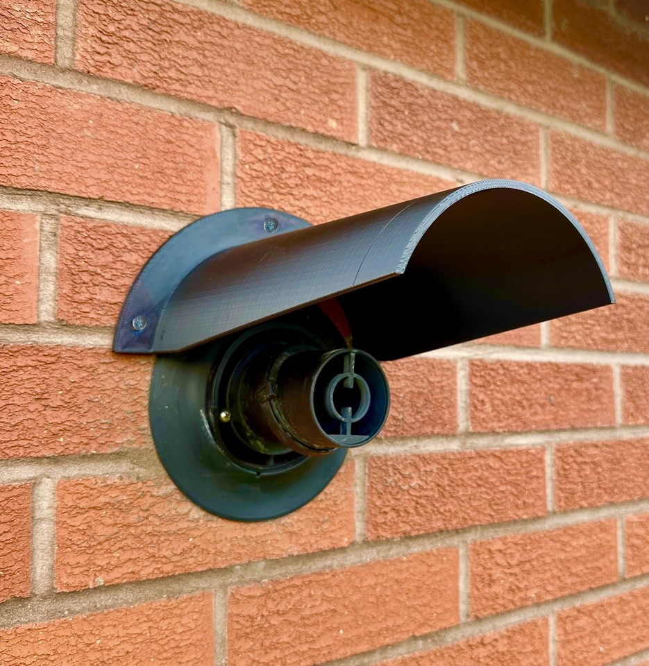 Boiler Flue Rain Cover Terminal Guard Protection Wind Cowl Weather ...