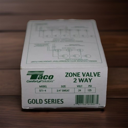 TACO Zone Valve 2 Way 3/4 “ Gold Series 571-4 * NEW* | eBay