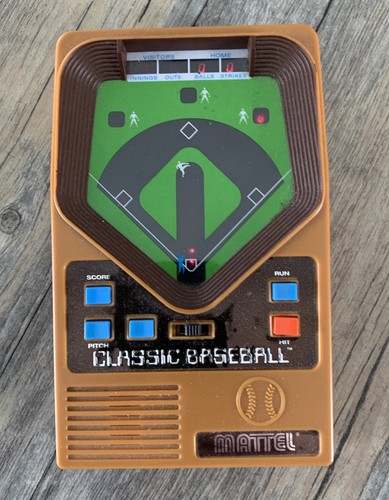 Vintage 2001 Mattel Classic Baseball Handheld Electronic Game Tested ...