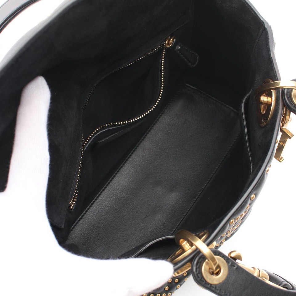 DIOR Cannage Studs Lady Dior Shoulder Handbag Lambskin Black | eBay