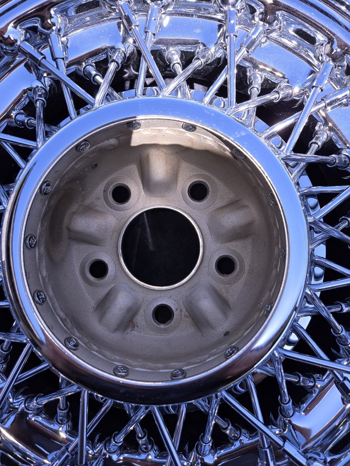 1955-56 THUNDERBIRD 15x5 COKER WIRE WHEELS BRAND NEW, STILL BOXED ...