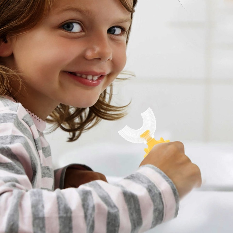 6 Pcs Manual Toothbrush Kids Silicone U Shaped Tooth Cleaning Tool Oral ...