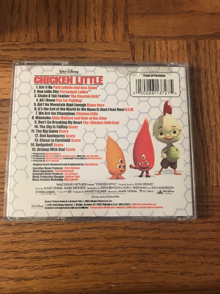 Chicken Little [Original Soundtrack] by John Debney (CD, Nov-2005 ...