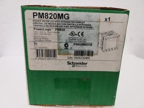 Schneider PM820MG PowerLogic PM820 Power Meter 820 with Inegrated ...