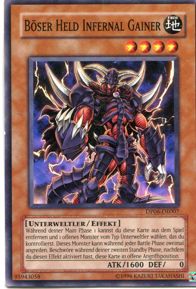 Yu-Gi-Oh-Karte - Böser Held Infernal Gainer | eBay