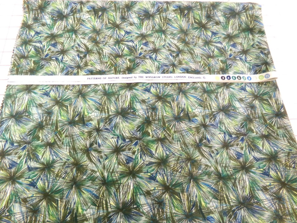 The Woodrow Studio Fabric Patterns of Nature Approx. 32x42. WASHED. J25 ...