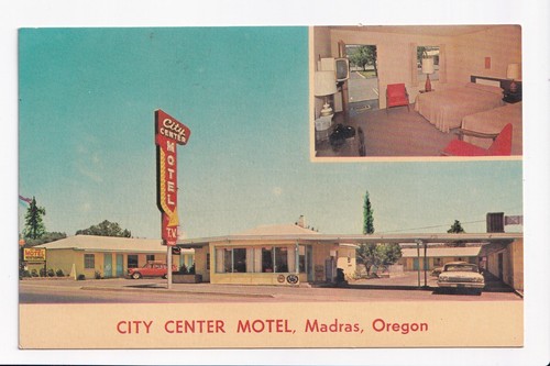 Vintage Postcard City Center Motel Madras Oregon | eBay