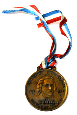 1927 YORK PA. 150th Anniversary Continental Congress MEDAL CHARM ...