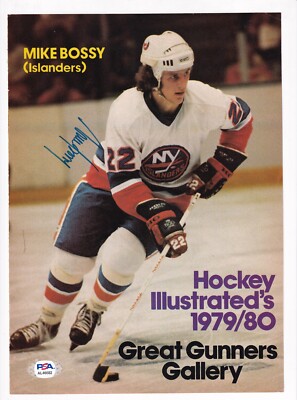 Mike Bossy Autographed 8x11 Magazine Photo New York Islanders A PSA/DNA ...