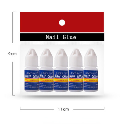 False Nail Glue 5x 3g Bottles Extra Strong Fake False Nail Glue Nail ...