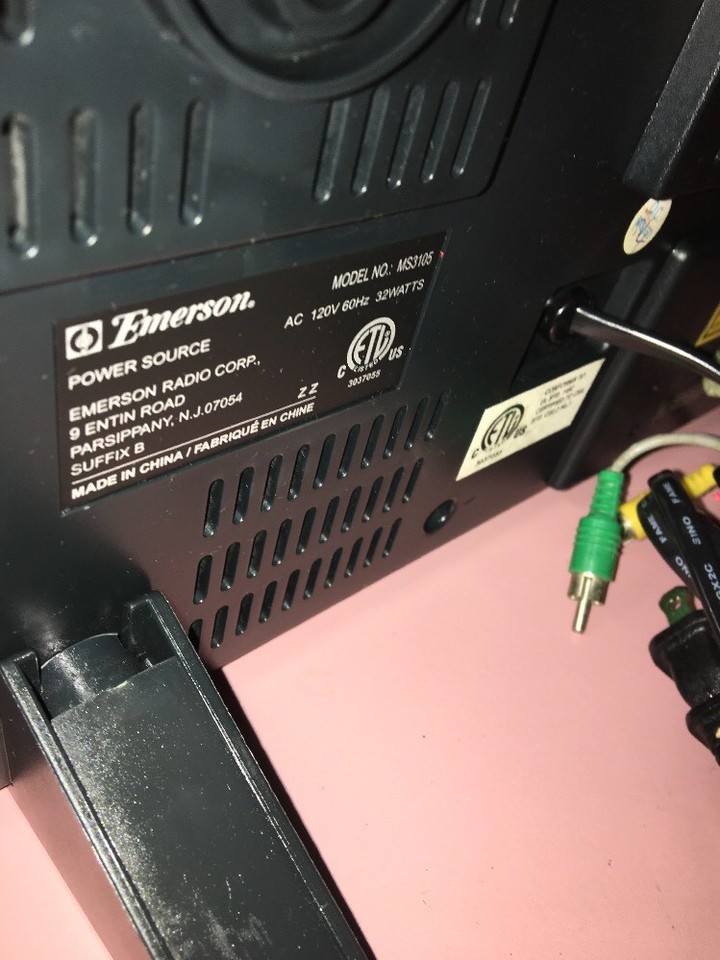 Emerson MS3105 Triple CD Player Linear 3 CD AM FM Wall Mount -Fixer ...