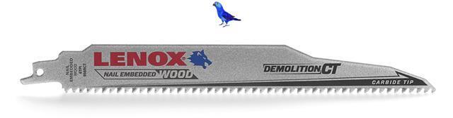 Lenox CT Carbide Tipped Demolition Reciprocating Saw Blade 9 229mm 1832143