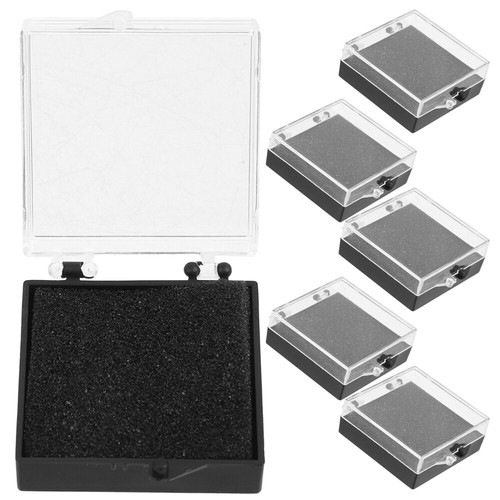 6 Pcs Badge Box Brooch Storage Holder Travel Pin Display Case Lapel ...
