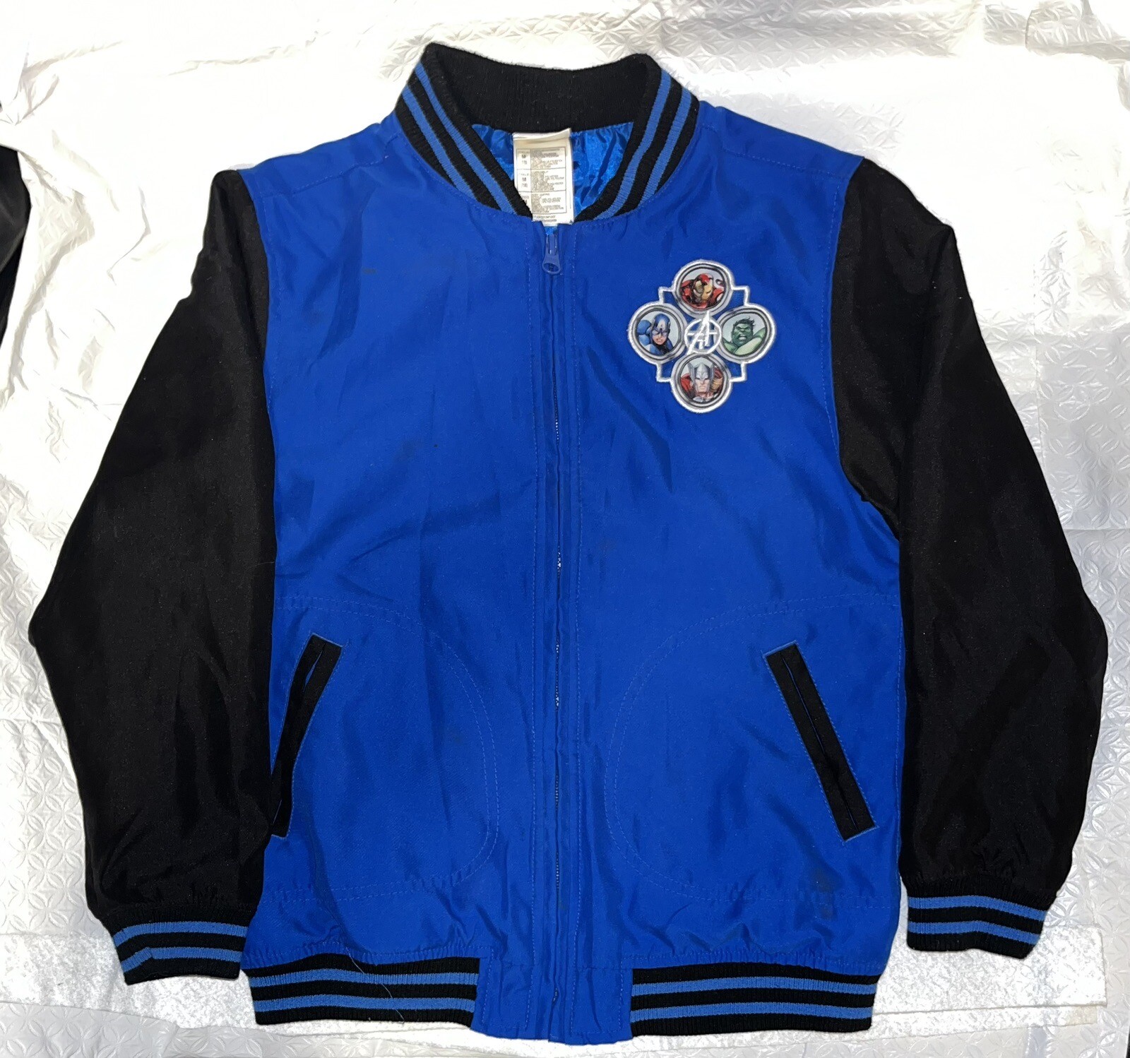 Disney Marvel Avengers Varsity Jacket Size 7/8 M | eBay