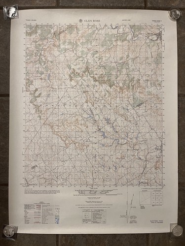 Glen Rose Morgan Tx US Military Topographic Maps 1960s | eBay