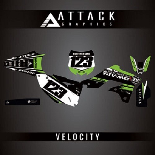 Attack Graphics Custom Velocity Complete Bike Graphics Kit | eBay