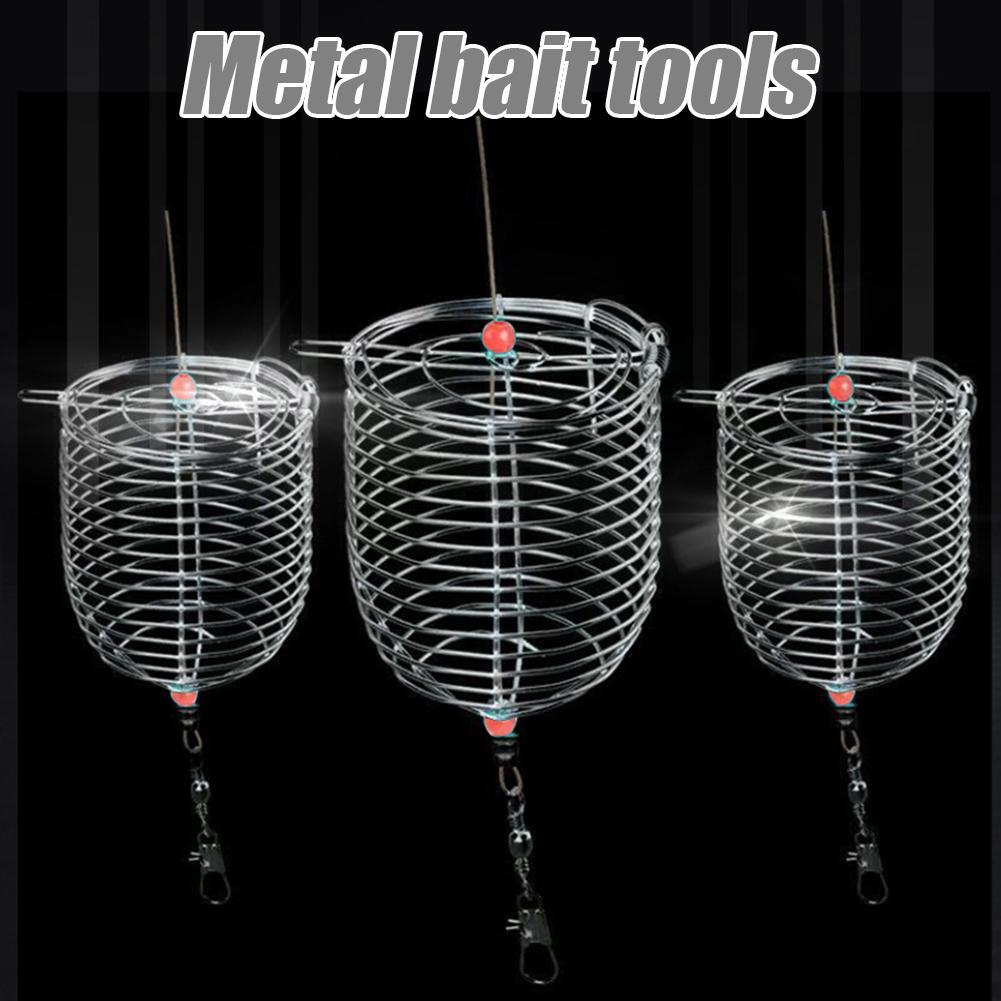 Lure Conical Fishing Bait Cage Basket Feeder Holder Carp Fishing Tackle ...