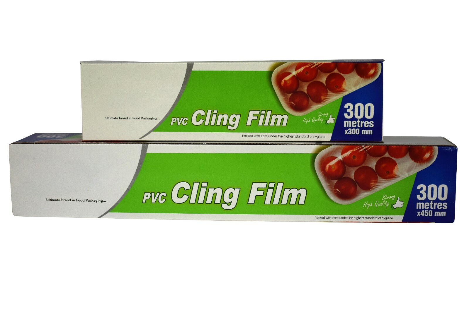 CLEAR STRONG Catering Cling Film Cutter Box 300mm x 300m & 300m x 400mm ...