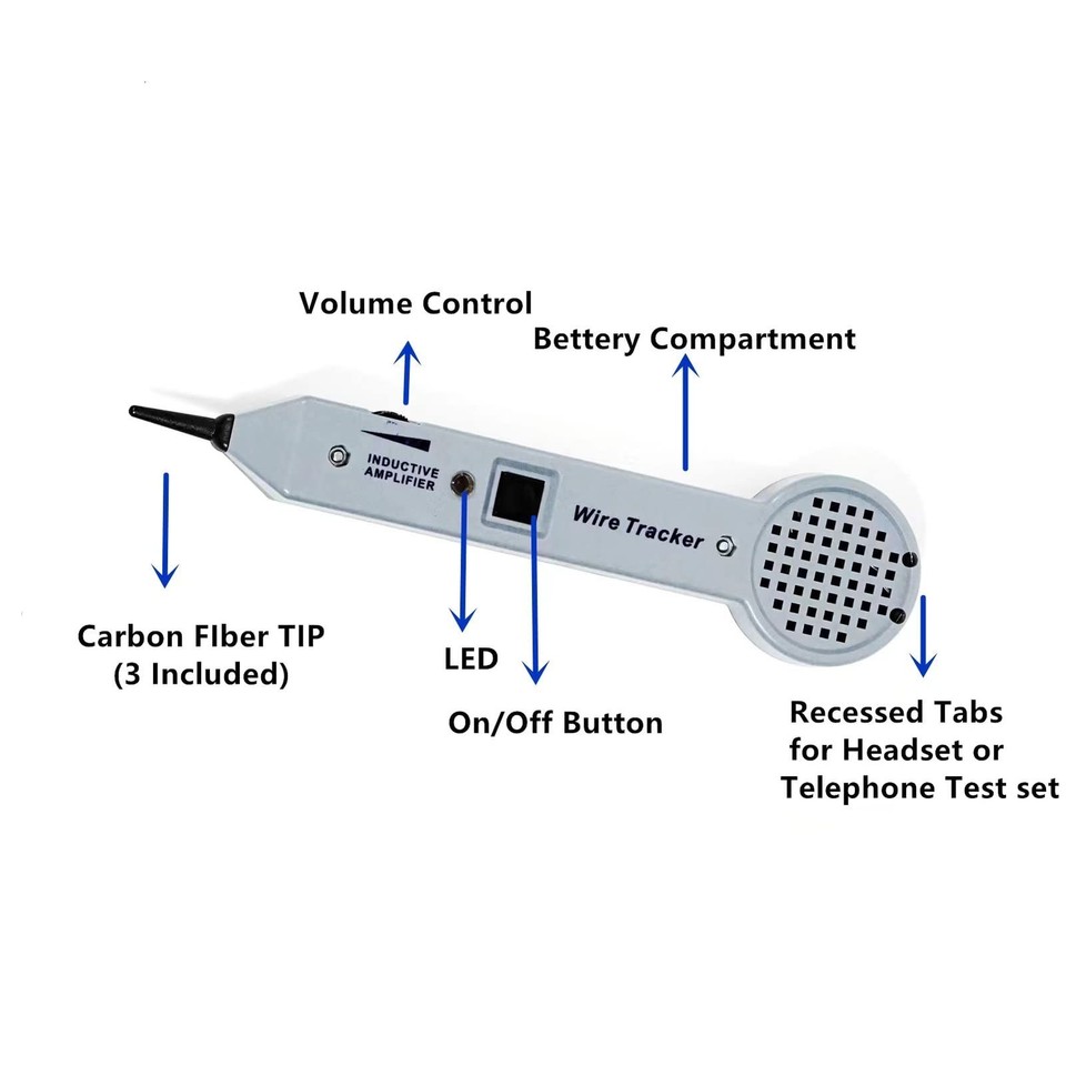Tone Generator Kit, Wire Tracer Circuit Tester, 200EP High Accuracy ...
