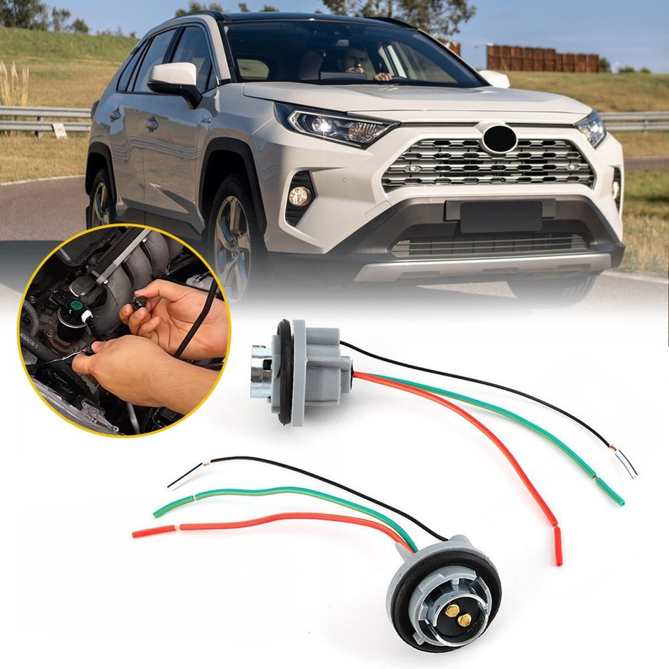 Two Stop Brake Light Harness Bulb Plug Repair Socket Wire Pigtail ...