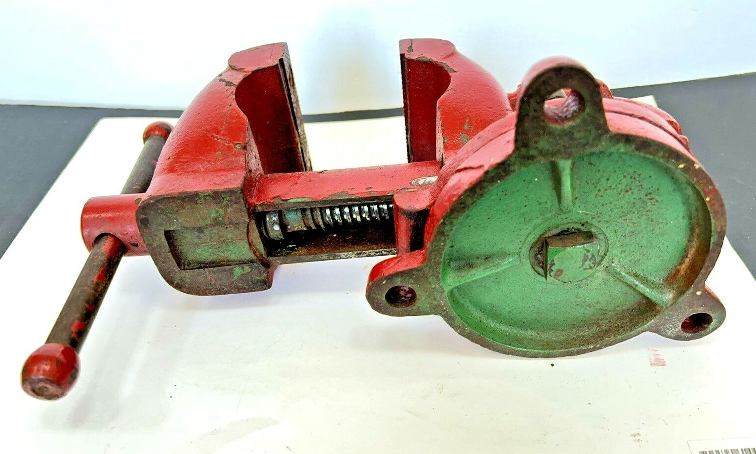 VINTAGE Dunlap 5244 with 3-1/2" Jaws & Anvil BENCH VISE USA | eBay