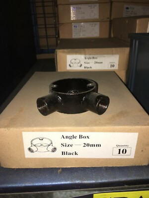 BLACK ENAMEL CONDUIT ACCESSORIES END BOXES, TEES, COUPLERS, ANGLES ...