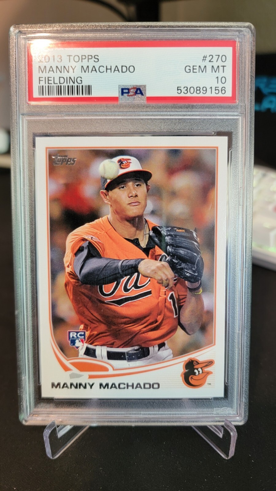 2013 Topps Manny Machado Rookie Card RC #270 PSA 10 Orioles GEM MINT ...