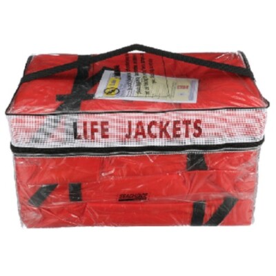 4 Adult Sized Orange Type II PFD Life Vests with Bag for Boats - USCG ...