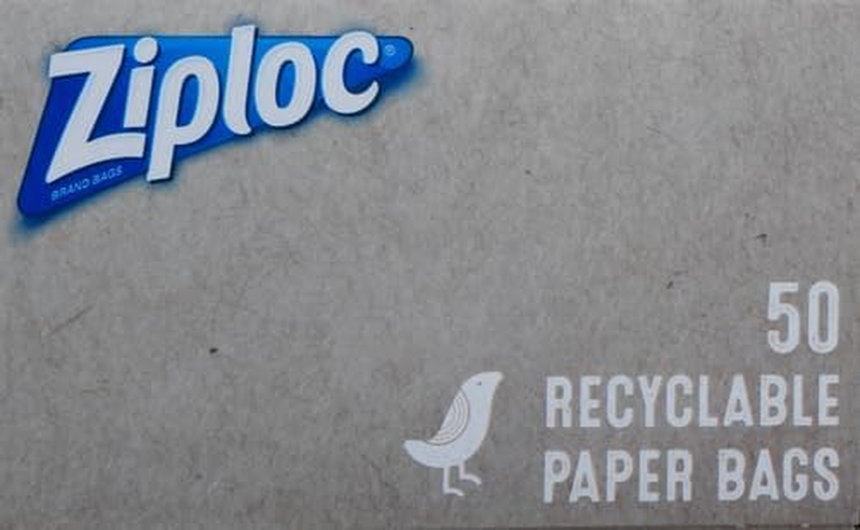 Ziploc Paper Sandwich and Snack Bags, Recyclable & Sealable with Fun ...