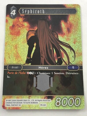 Carte Final Fantasy - FFTCG - Séphiroth - Foil / Promo - PR-001 - FR - Neuf | eBay