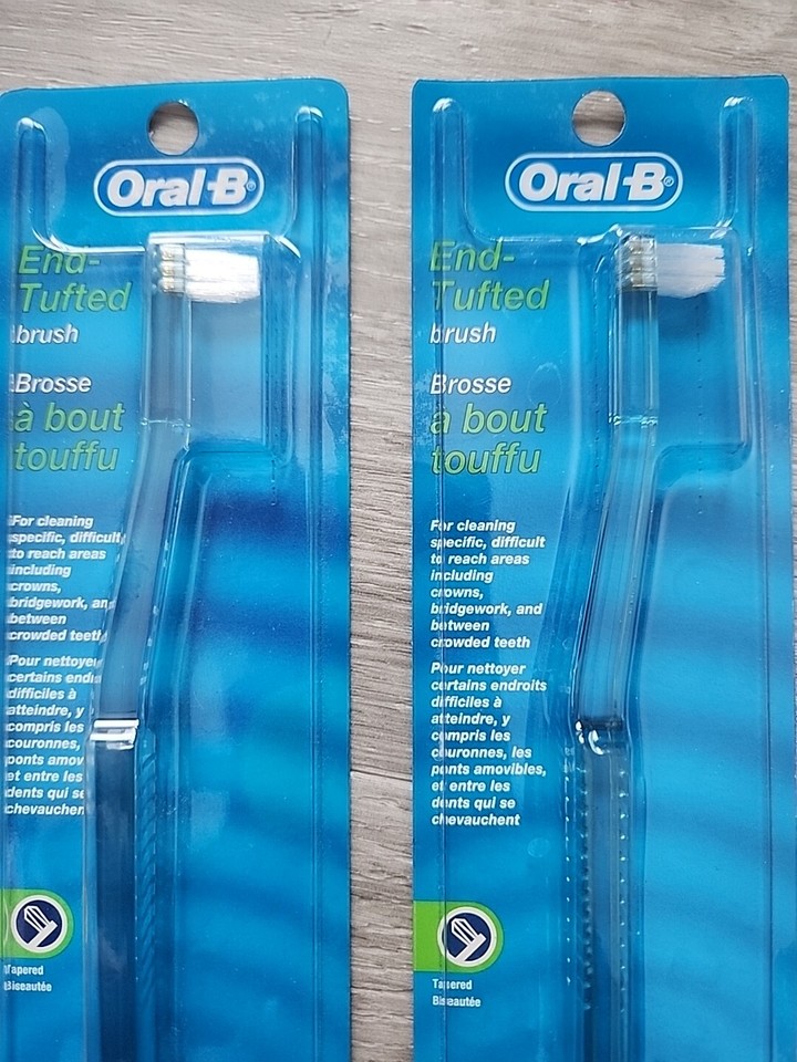 Oral B End Tufted Brush Toothbrush For Braces Bridges & Other Dental ...