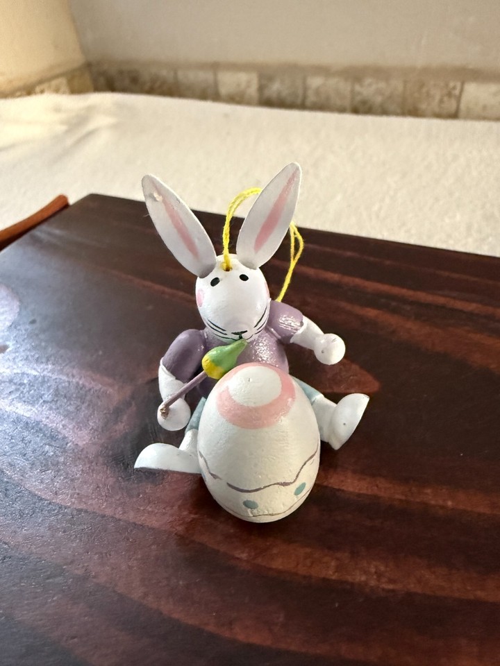 Kathe Wohlfahrt Laura Andersen Wood Easter Ornaments Set of 2 Le Pastel ...