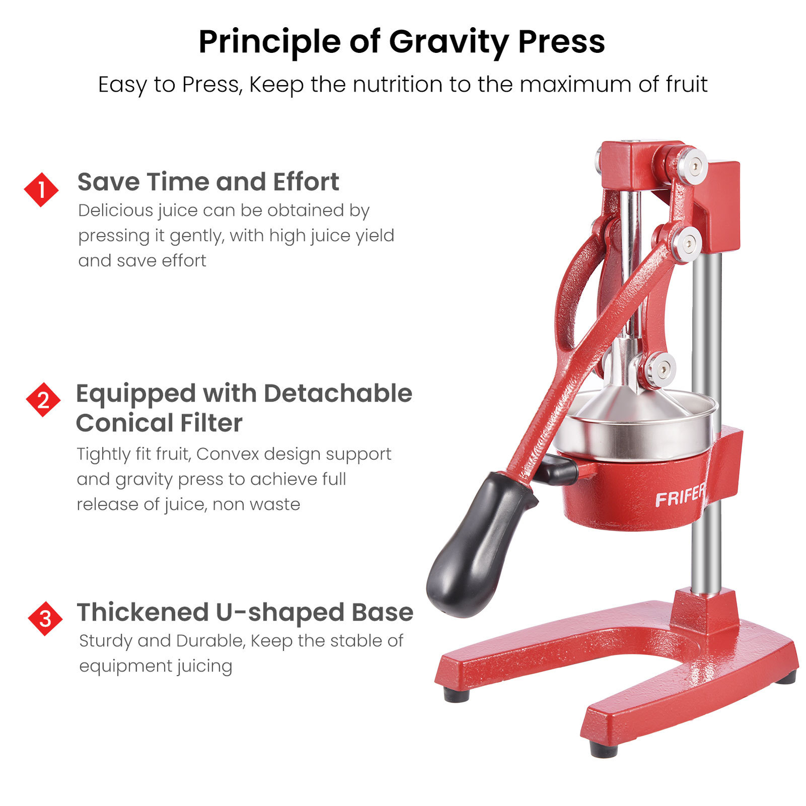 Manual Fruit Hand Press Citrus Juice Squeezer Orange Lemon Pomegranate ...