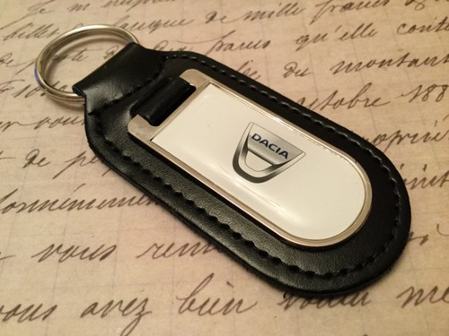 Dacia Echtleder Schlüsselanhänger Bedruckt Harz Beschichtet Duster ...
