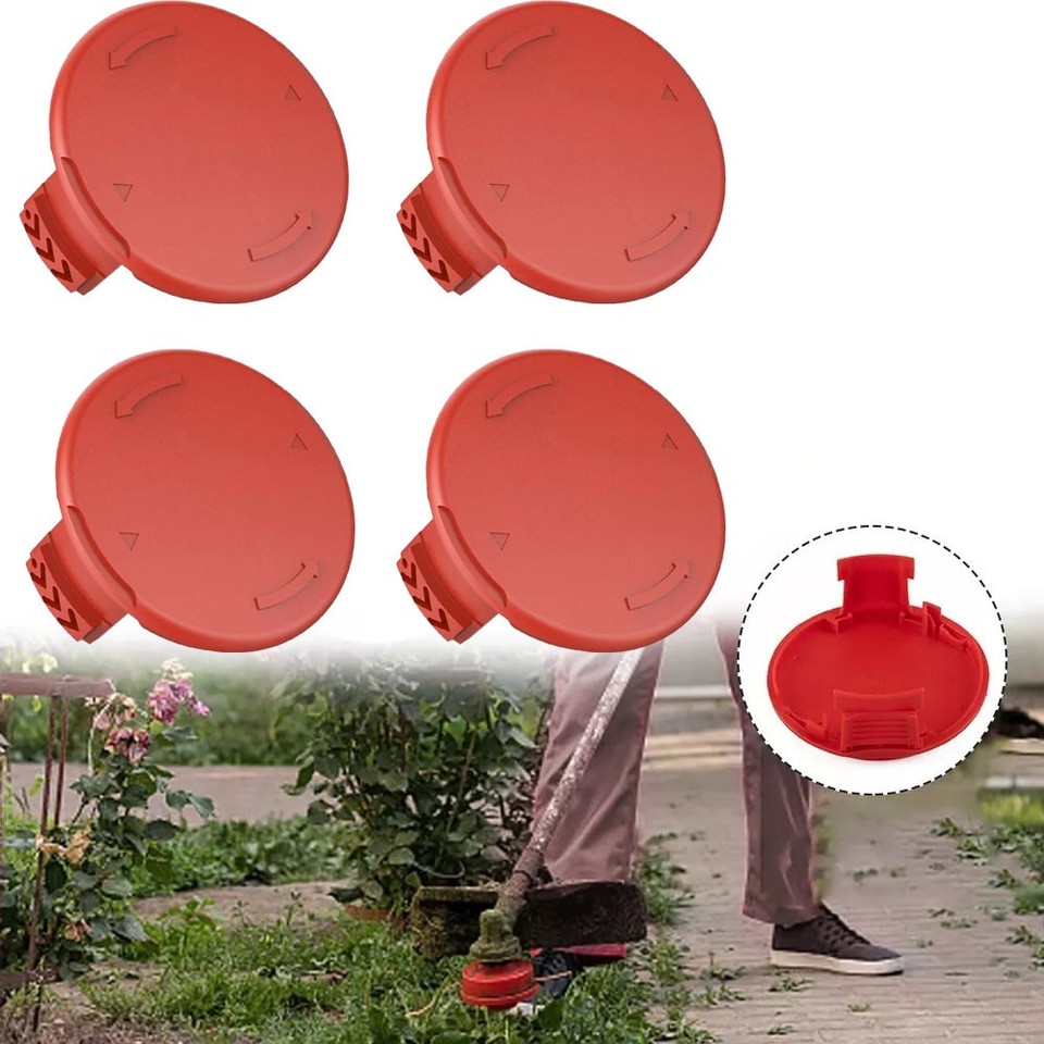 4x Red Grass Eater Spool Cap Cover For Hyper Tough Trimmer HT19-401-003 ...